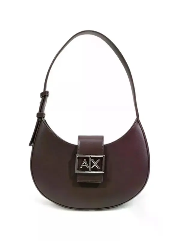 Emporio Armani Logo-plaque Hobo Shoulder Bag - Brown