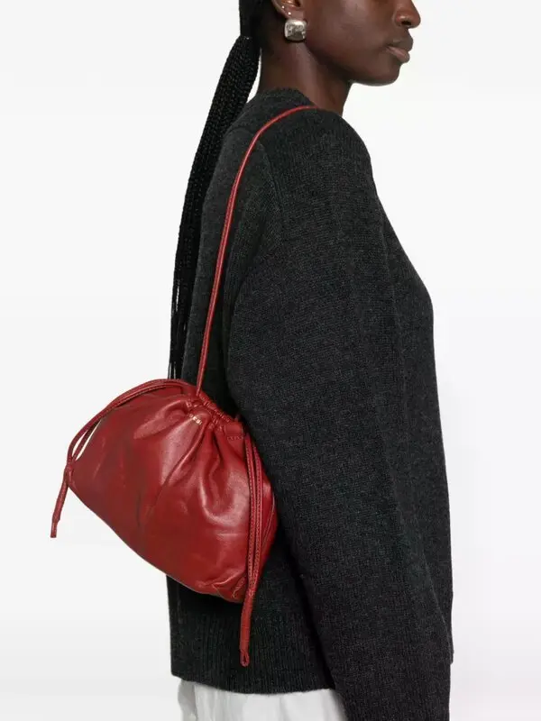 Soeur Suzette Drawstring Leather Shoulder Bag