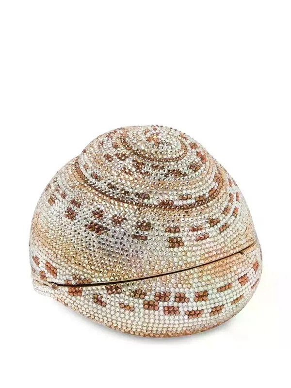 Judith Leiber Snail Shell Calico Crystal-embellished Mini Bag