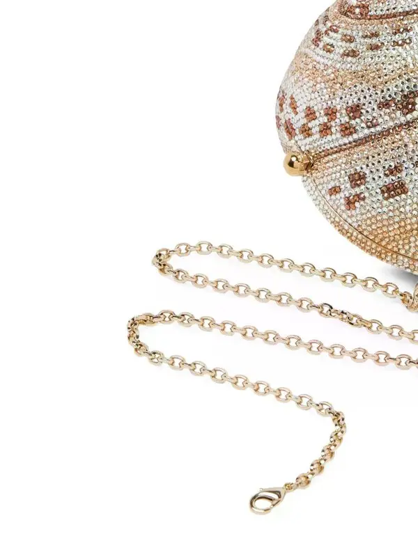 Judith Leiber Snail Shell Calico Crystal-embellished Mini Bag