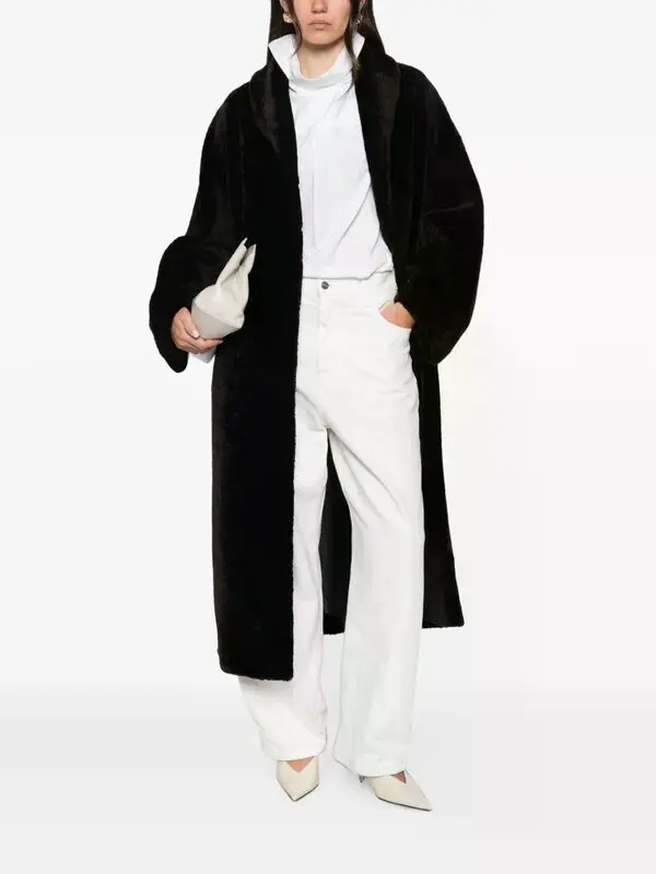 RÓHE Shearling Shawl-collar Coat