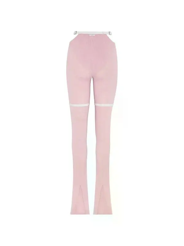 SRVC STUDIO Nocturne Cutout-detail Trousers - Pink