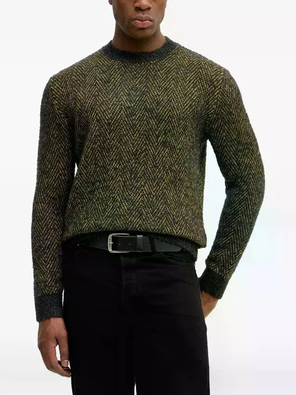 Sisley Chevron-knit Sweater