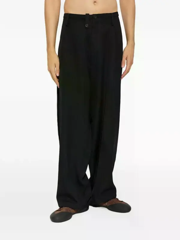 Yohji Yamamoto Wide-leg Wool Trousers