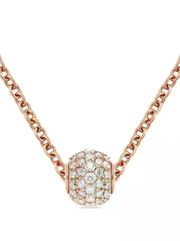 DANIEL WELLINGTON Pavé Crystal-embellished Necklace Charm - Pink