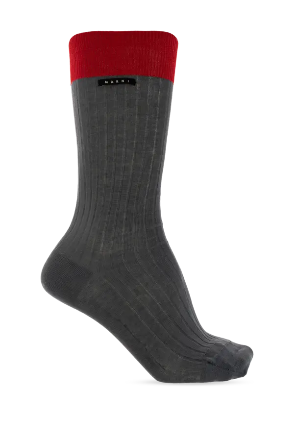 Marni Cotton Ribbed Socks