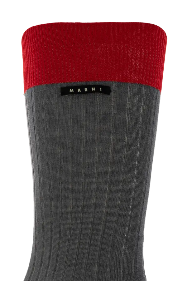 Marni Cotton Ribbed Socks