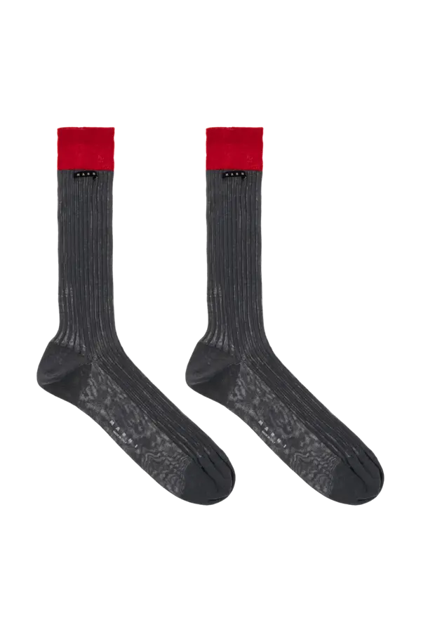 Marni Cotton Ribbed Socks