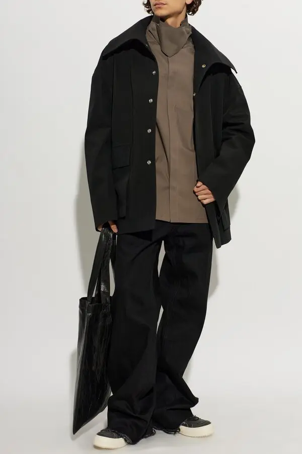 Rick Owens Stand Collar Shirt By