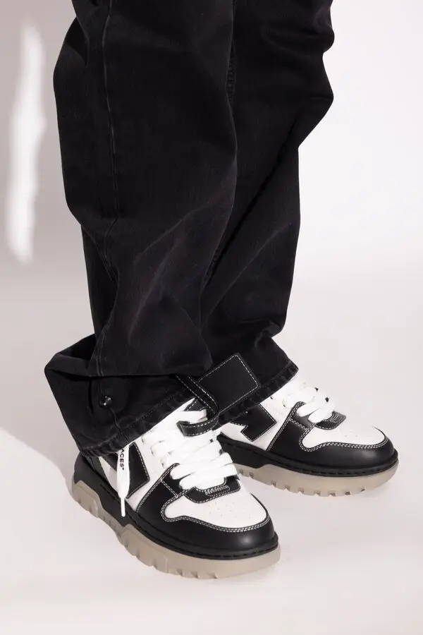 Off-White Ooo Chunky Varsity Chunky -and-white Sneakers