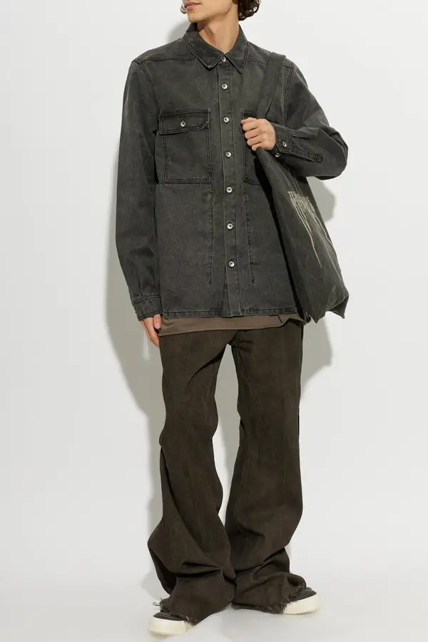 Rick Owens Denim Shirt - Grey