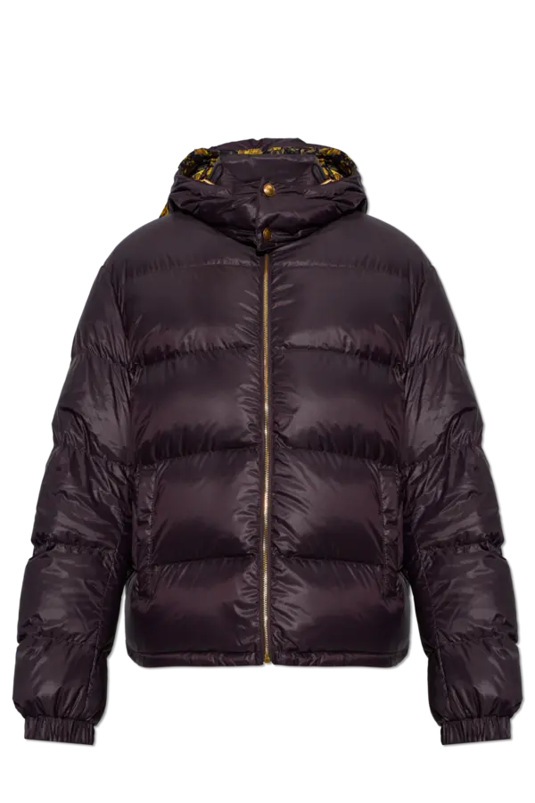 Versace Short Down Jacket With Detachable Hood