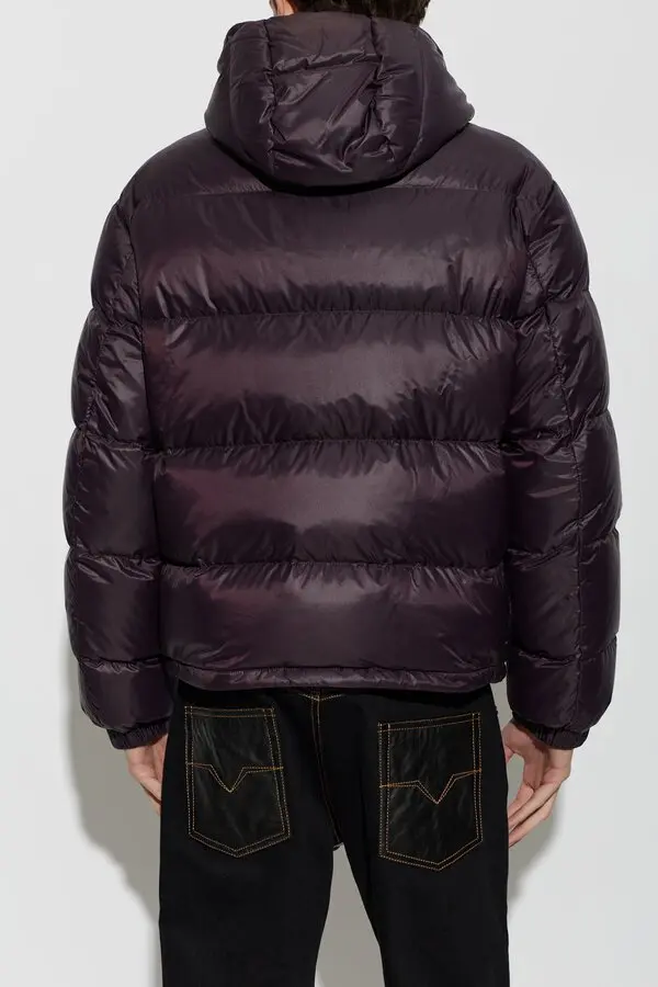 Versace Short Down Jacket With Detachable Hood