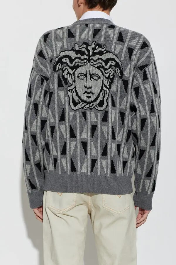 Versace Men’s Medusa Head Cardigan By