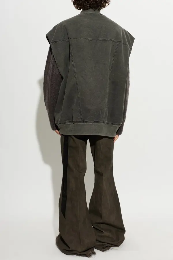 Rick Owens Oversized Denim Vest