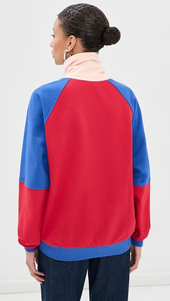 Stella McCartney Color Block High Neck Sweatshirt