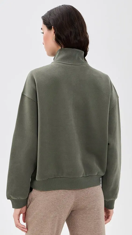 Vuori Restore Half Zip Sweatshirt - Army