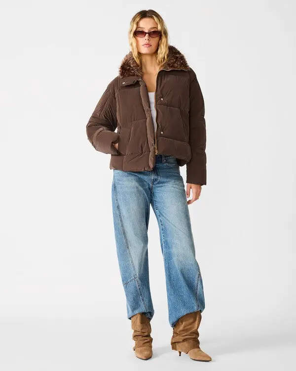 Steve Madden Berwin Coat Long Sleeve Button Up Jackets & Coats