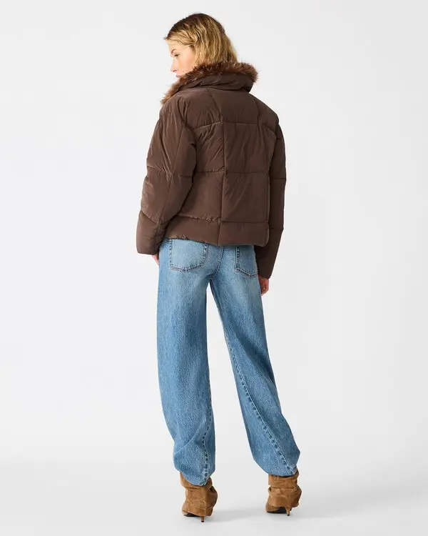 Steve Madden Berwin Coat Long Sleeve Button Up Jackets & Coats