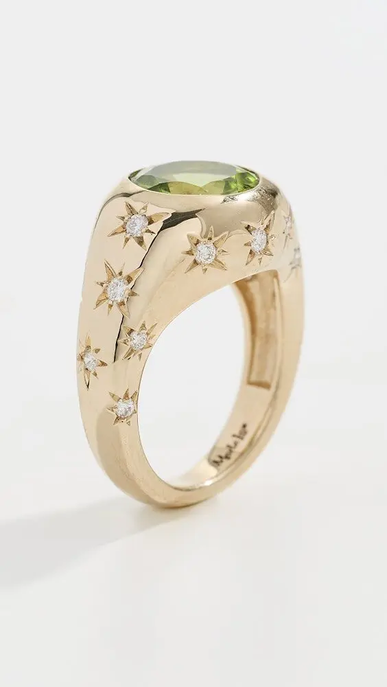 MARLO LAZ Disco Peridot Ring