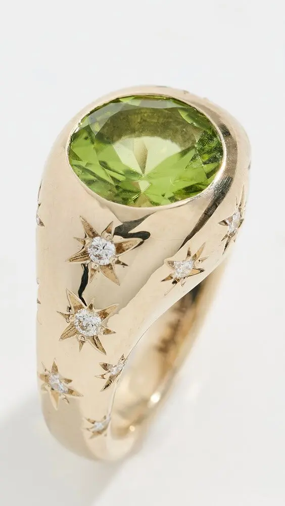 MARLO LAZ Disco Peridot Ring