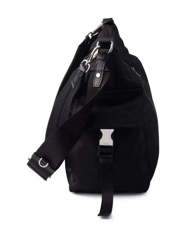 Prada Explore Re-nylon And Leather Hobo Bag