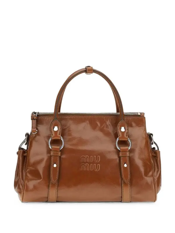 Miu Miu Borsa A Mano In Pelle Lucida