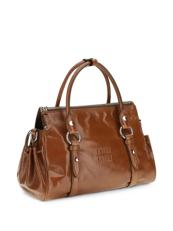 Miu Miu Borsa A Mano In Pelle Lucida