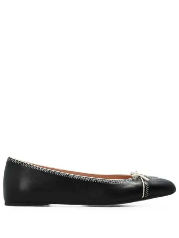 Valentino Garavani Ballerine Vlogo Signature Con Fiocco - Black