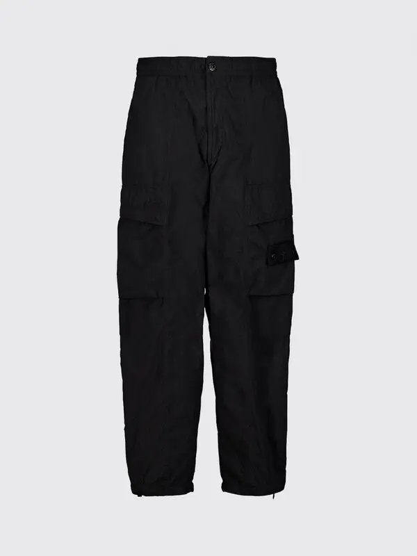 Stone Island Ghost Capsule Cargo Trousers In Recycled Nylon With Badge