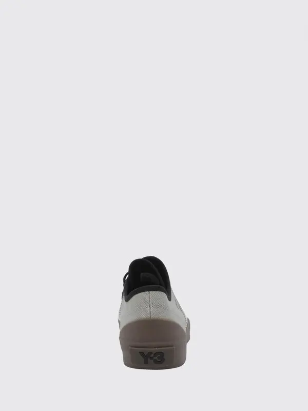 Y3 Nisi Lo Low-top Canvas Trainers With Contrast 3-stripes Logo