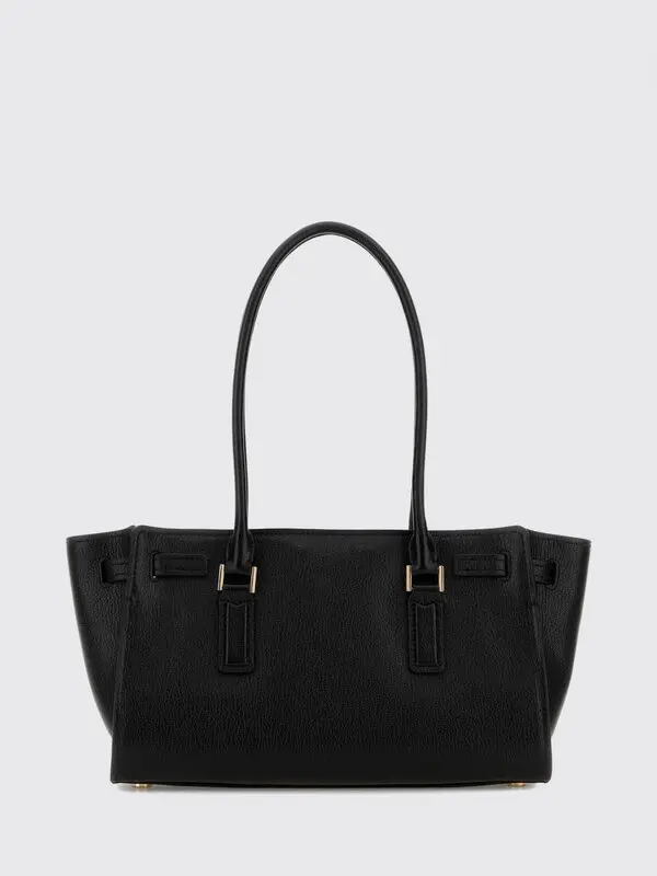 Michael Kors Hamilton Moderne Leather Shoulder Bag With Double Handle And Charm