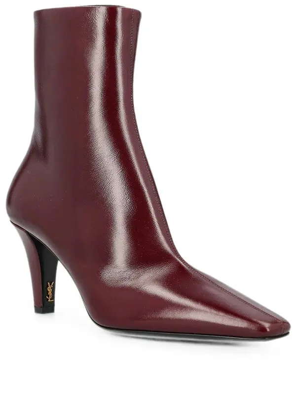 Saint Laurent Stivaletti Jill 75 In Pelle Liscia