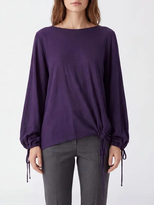Liviana Conti Cut-out Virgin Wool Crewneck Jumper With Relaxed Fit