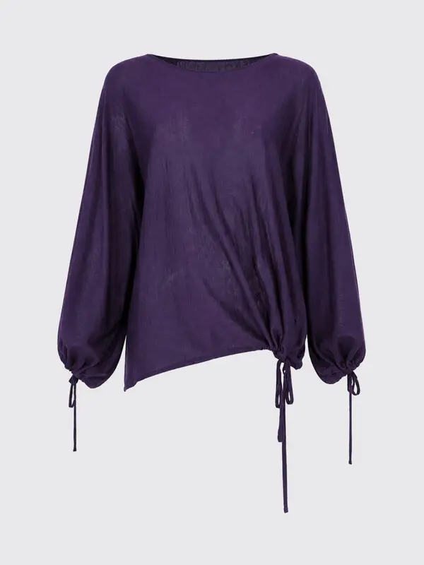 Liviana Conti Cut-out Virgin Wool Crewneck Jumper With Relaxed Fit