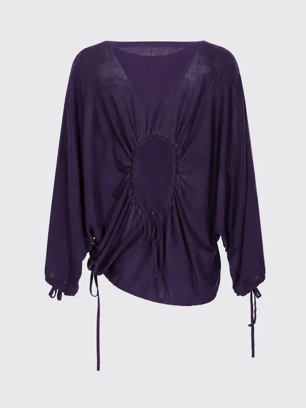 Liviana Conti Cut-out Virgin Wool Crewneck Jumper With Relaxed Fit