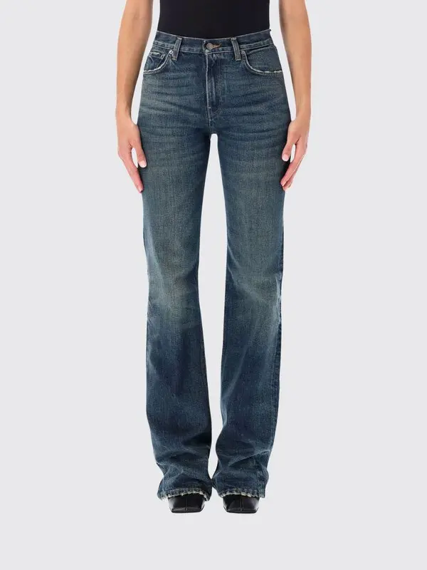 HAIKURE Star Flared Jeans In High-waisted Cotton Denim