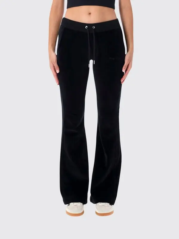 Sporty & Rich Rhinestone-logo Slim-fit Velvet Jogging Trousers