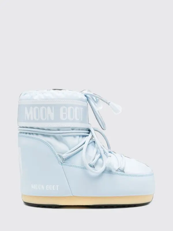 Moon Boot Low Nylon Snow Boots With Logo And Adjustable Laces