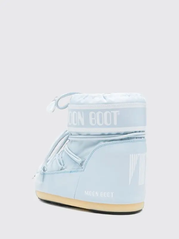Moon Boot Low Nylon Snow Boots With Logo And Adjustable Laces