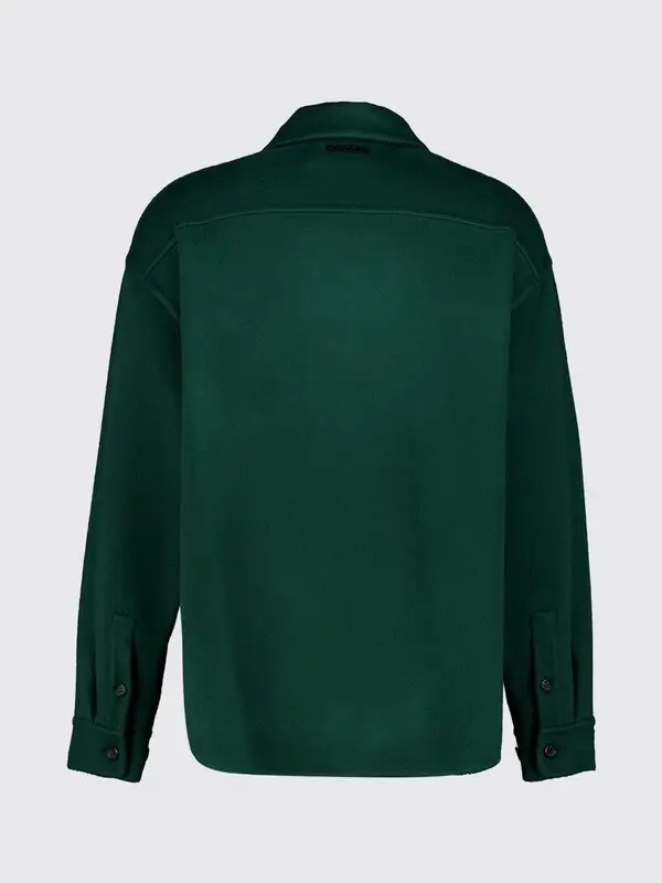 Marni Virgin Wool And Cashmere Shirt Jacket With Dropped Shoulders