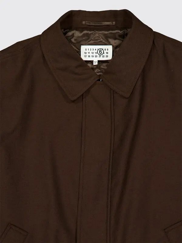MAISON MARGIELA Wool And Cotton Shirt Jacket With Concealed Closure