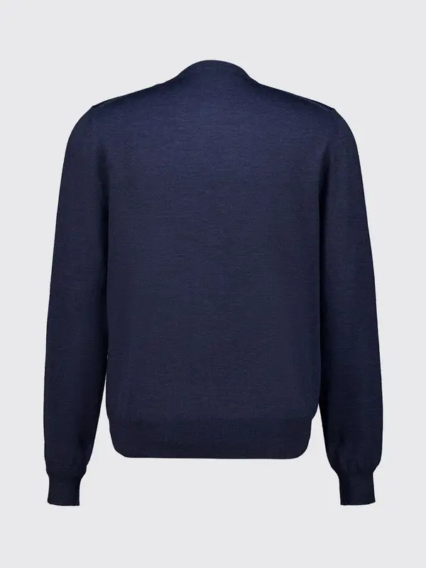 Alexander McQueen Slim-fit Wool Crewneck Jumper With Embroidered Logo
