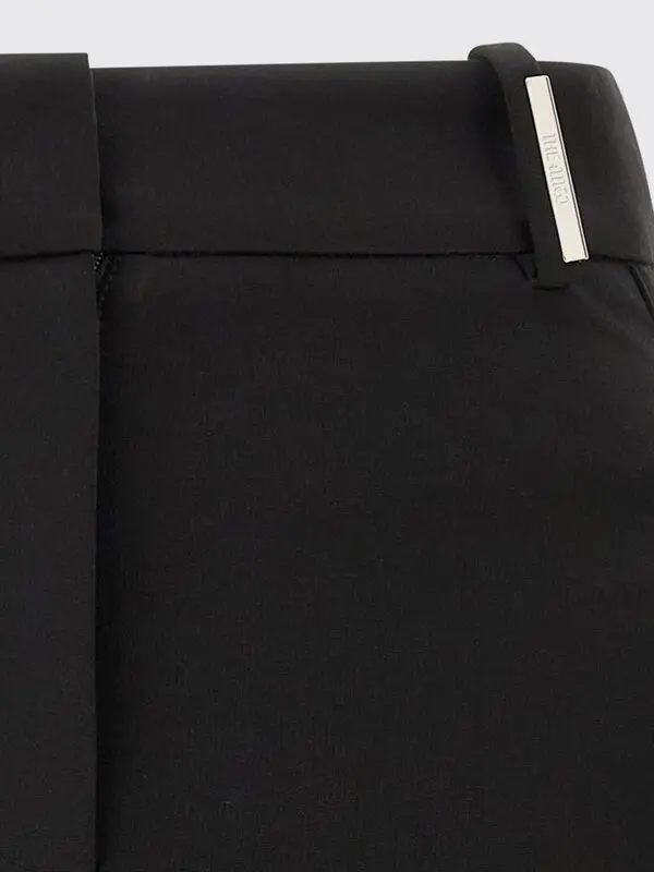 Attico High-waisted Viscose Blend Pencil Mini Skirt With A Slim Fit