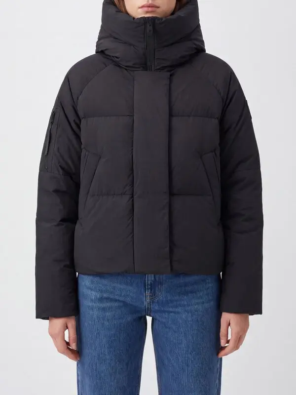 Canada Goose Chilliwack Hooded Cropped Bomber Puffer Jacket - Black
