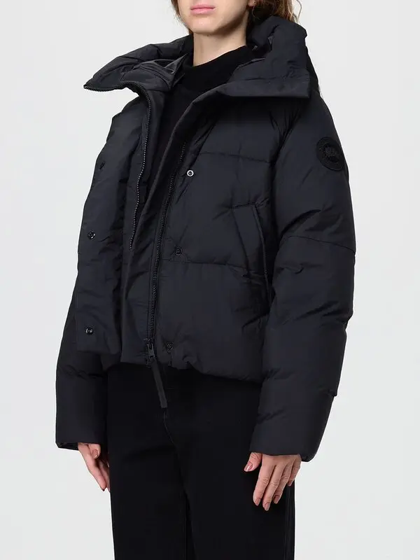 Canada Goose Chilliwack Hooded Cropped Bomber Puffer Jacket - Black