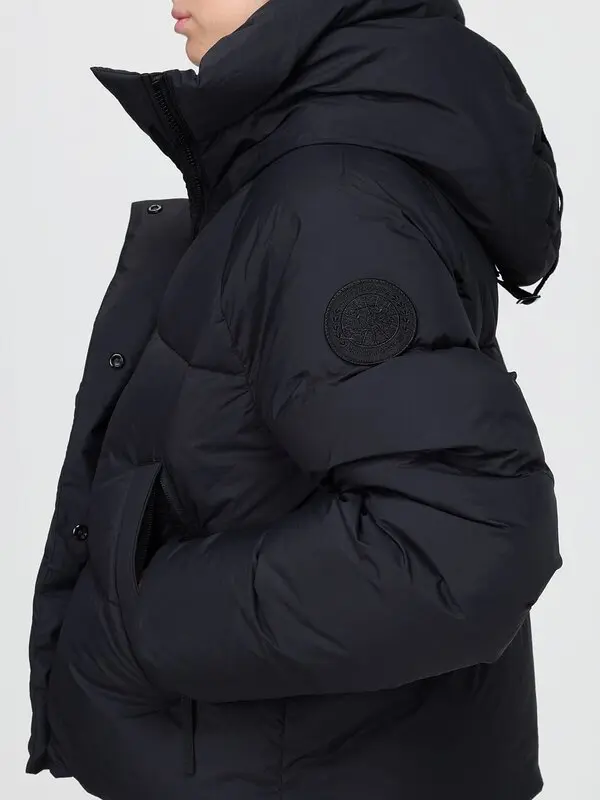 Canada Goose Chilliwack Hooded Cropped Bomber Puffer Jacket - Black