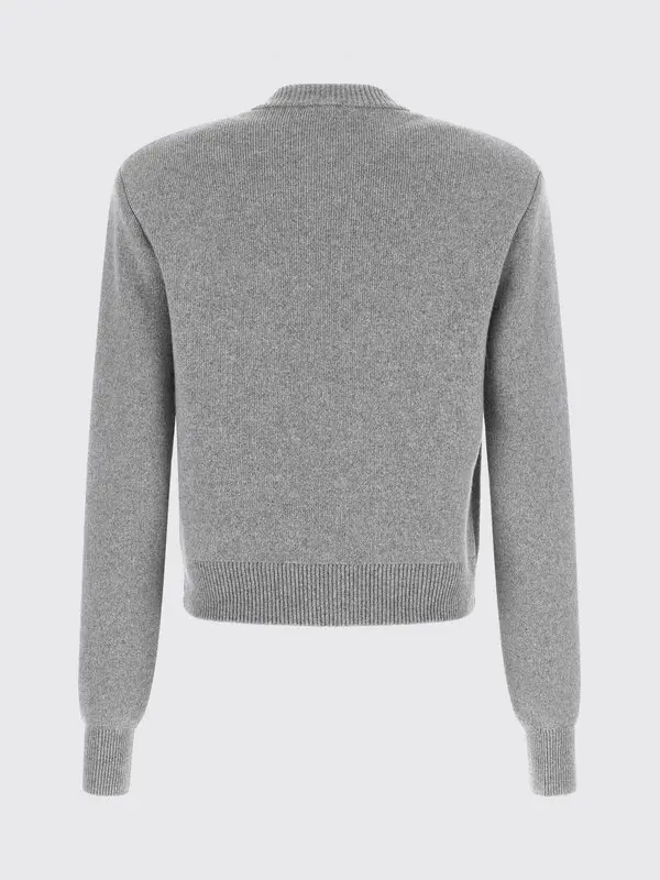 Balmain Crewneck Cardigan In Mohair And Cashmere Blend With Buttons