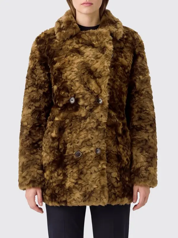 Isabel Marant Étoile Jya Short Double-breasted Faux Fur Coat