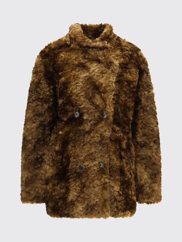 Isabel Marant Étoile Jya Short Double-breasted Faux Fur Coat